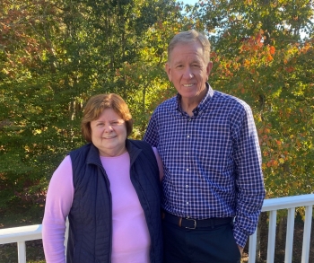 Blue and White Spotlights | Villanova University